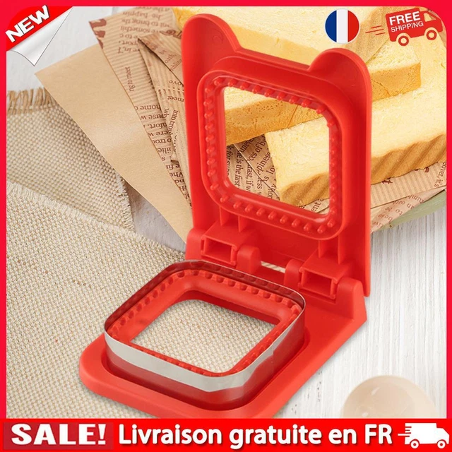 NEW SQUARE SANDWICH Cutter Sealer Remove Bread Crust Stainless Steel ...