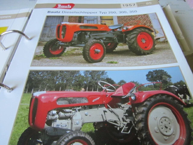 TRAKTOR DATENBLATT Bautz-Nuffield 6 Dieselschlepper Universal 3 und 4 ...