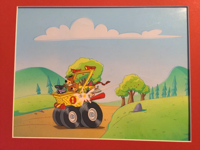 WACKY RACES ANIMATION cel Hanna-Barbera cartoons Yogi Bear and Boo-boo ...
