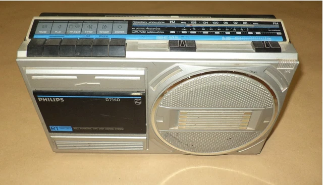 PHILIPS D7140 RADIO Cassette Recorder – Full Automatic Tape Stop ...