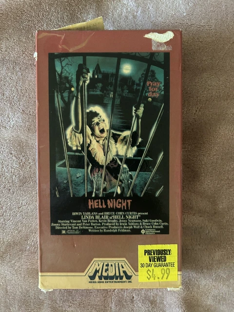 HELL NIGHT VHS 1981 Horror Slasher Original Rare MCA 1982 Media Linda ...