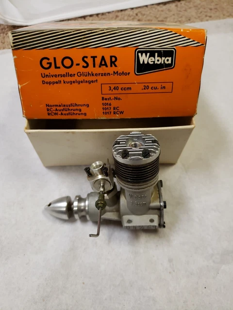 MOTEUR WEBRA - Webra Glo-Star 0,20 pouce cu. moteur - Webra 3.5ccm ...