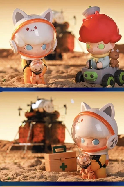 POP MART DIMOO Space Travel Series Kitty Space Boy Blind Box Cat ...