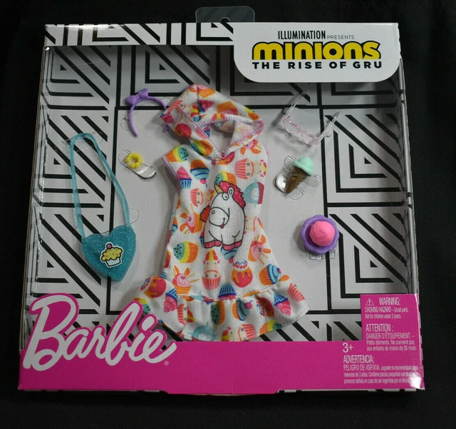 MINIONS THE RISE of Gru Barbie Deluxe Set abito e accessori unicorno ...