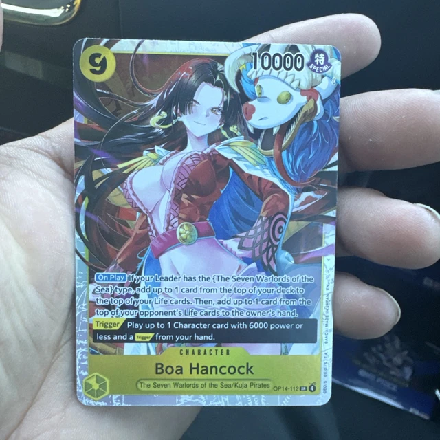 BOA HANCOCK SR OP14-112 The Azure Sea's Seven English One Piece TCG ...