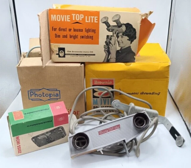 KODAK A-15 BROWNIE 8Mm Cine Film Movie Projector Plus Other Equipment ...