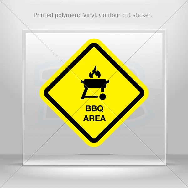 STICKERS DECAL BARBEQUE Bbq Area Sign Helmet Atv Bike Garage st5 W8985 ...