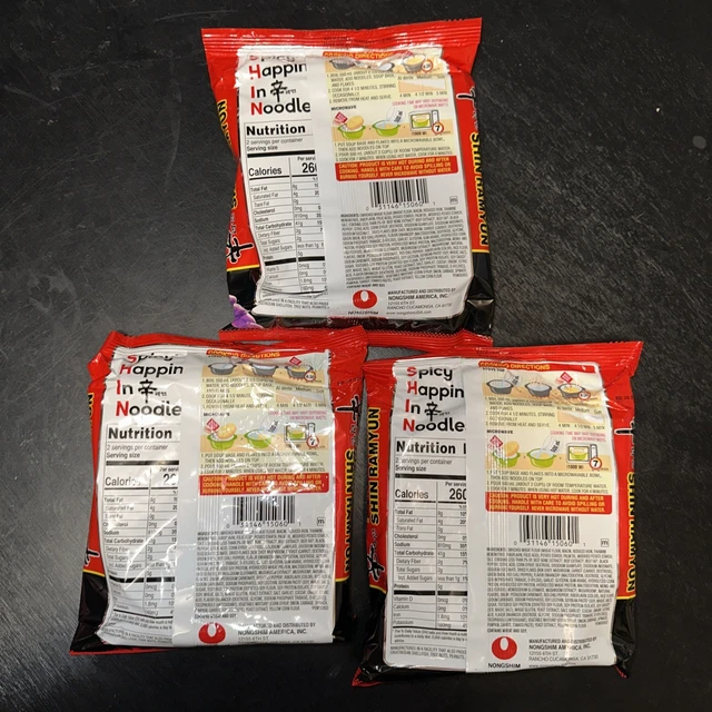 3PK KPOP DEMON Hunters SHIN Ramyun Ramen Huntrix Rumi Zoey Mira ships ...