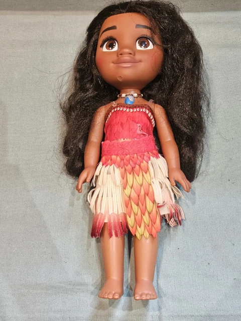 DISNEY PRINCESS MOANA Jakks Pacific Toddler 14" Plastic Doll GC £6.99 - PicClick UK
