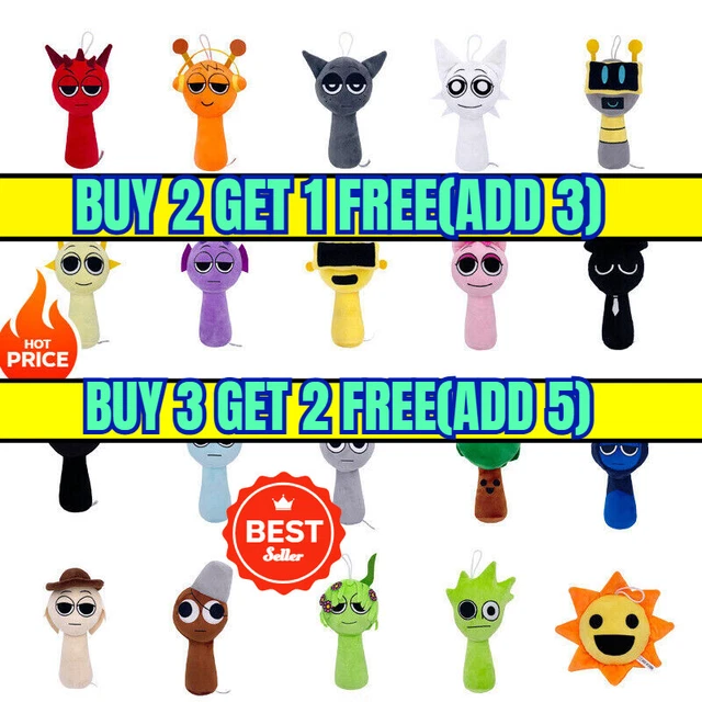 20CM SPRUNKI PLUSH Toy Simon Oren Winda Sprunki Character Doll Plush ...