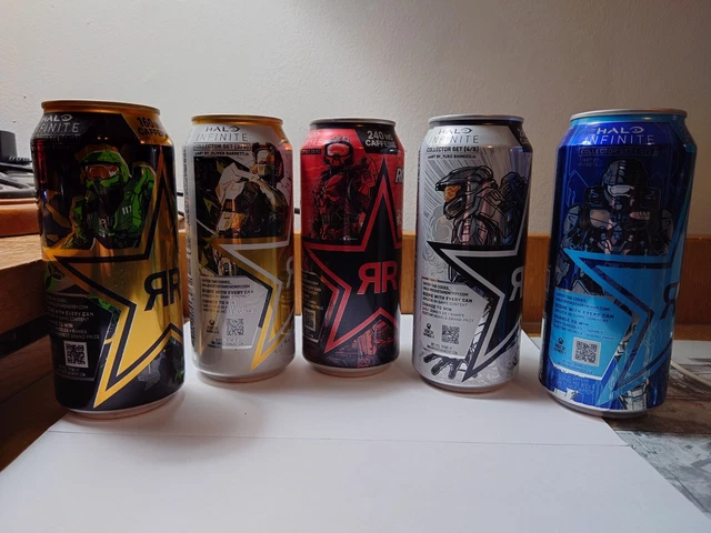 HALO INFINITE EDITION Rockstar Energy Drink Complete Collection 1-5 £57 ...