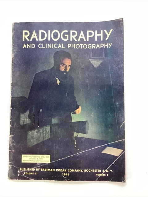RADIOLOGY MAGAZINE 1945 Radiography Photography Kodak Rontgen Unusual ...