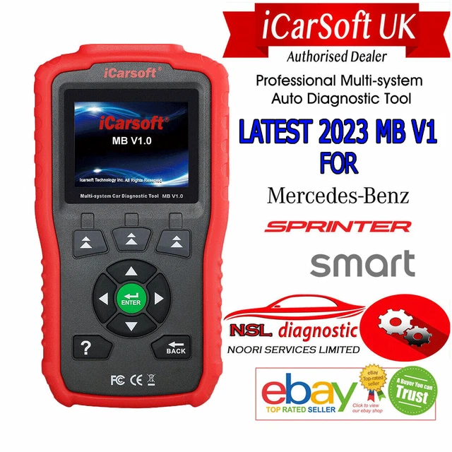 LATEST ICARSOFT MB V1.0 FOR Mercedes Benz Smart Sprinter Diagnostic ...