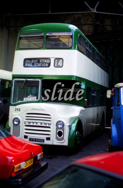 BLACKPOOL LEYLAND PD3 Bus 390 1988 Original Slide+Copyright £2.00 ...
