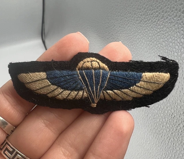 WW2 SAS SPECIAL Air Service Regiment Cloth Parachute Wing N Africa ...