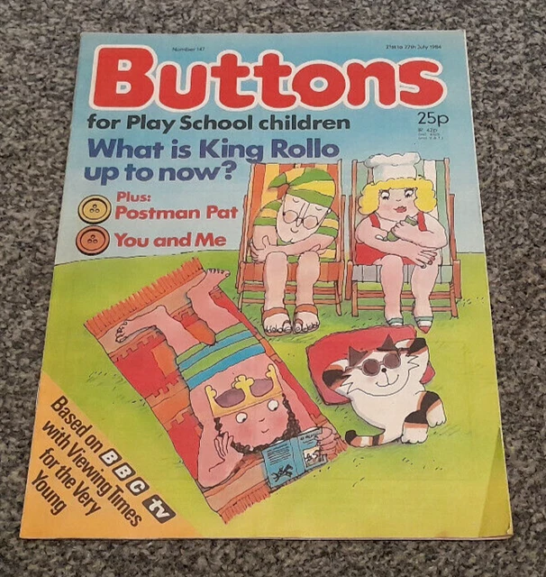 BUTTONS COMIC NO 147 Postman Pat Pigeon Street Gran Bbc Tv Children ...