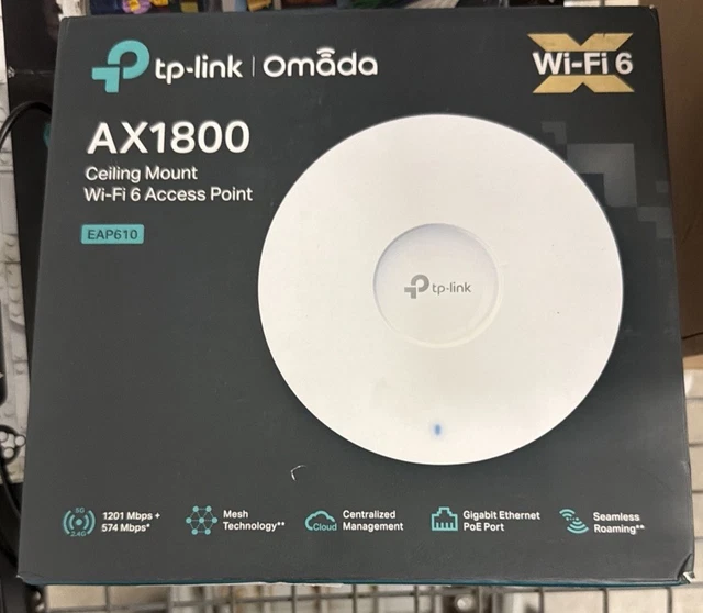 TP-LINK EAP610, OMADA Business WiFi 6 AX1800 Wireless Gigabit Access Point $63.05 - PicClick CA