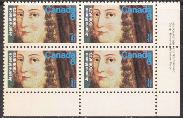 CANADA #615 8¢ Jeanne Mance LR Plate Block MNH $1.48 - PicClick CA