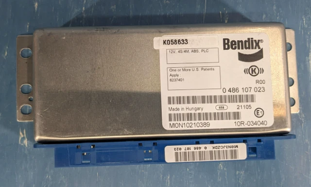 BENDIX K058633 BRAKE Control Module 12V ABS PLC ECU 10R-034040 EC-60 ...