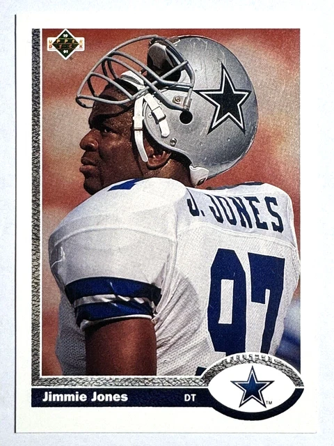 CARTE DE FOOTBALL JIMMIE JONES Dallas Cowboys, Rams, Eagles 1991 pont ...