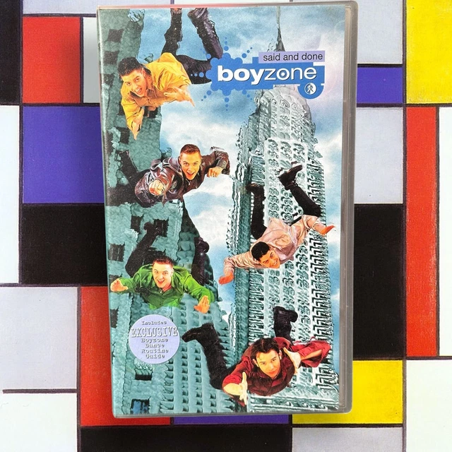 THE BOYZONE STORY Said And Done (VHS, 1995) RARE VHS Movie Of Boyzone ...