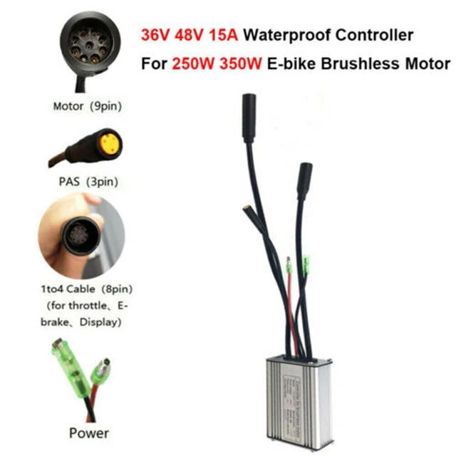 KT 15A EBIKE Bike 6mos Wasserdichter 36/48V Controller f r 250W Brushless Motor EUR 54,37 ...