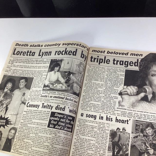 NATIONAL ENQUIRER JULY 20 1993 Trump Star Trek Burt Loretta Elvis Julia ...