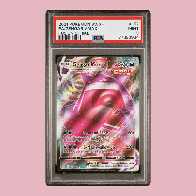 POKÉMON JCG GENGAR VMAX Fusion Strike 157/264 Holo Ultra Rare PSA 9 EUR 55,62 - PicClick FR