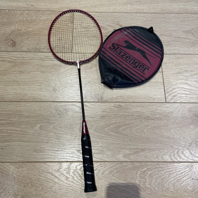 RARE VINTAGE SLAZENGER College Badminton Racket and cover VGC £10.00 ...