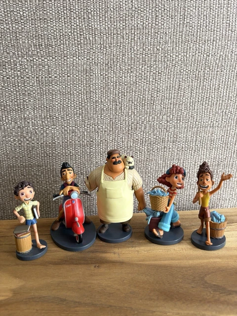 DISNEY STORE PIXAR Luca Deluxe Figures Set X5 Rare Collectable Pvc 4 ...
