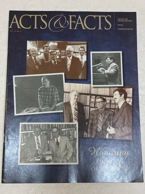 ACTS & FACTS Magazine Institute for Creation Research Pioneers ...