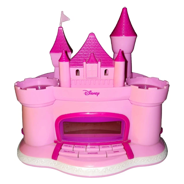 DISNEY PRINCESS PINK Castle Story Telling Alarm Clock Radio P300ACR ...