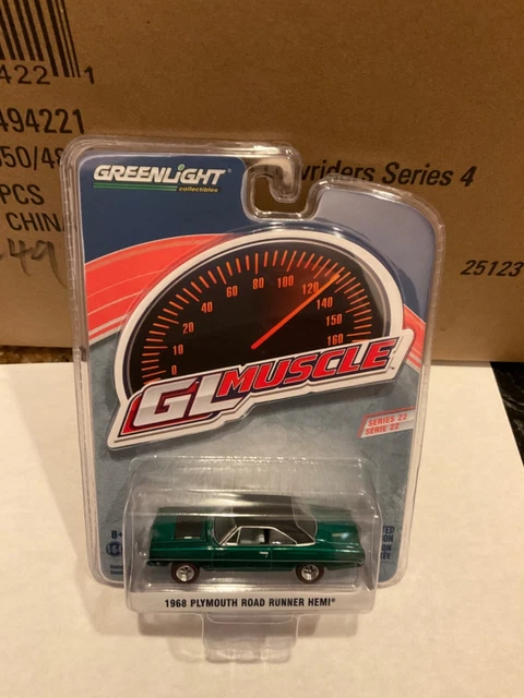 MACHINE VERTE GREENLIGHT Muscle series 1968 Plymouth Road Runner EUR 9 ...
