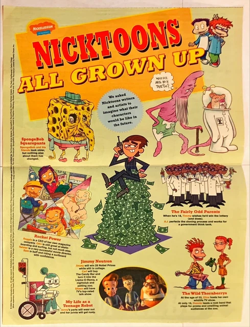 2004 NICKELODEON NICKTOONS Cartoons All Grown Up Vtg Magazine Print Ad ...