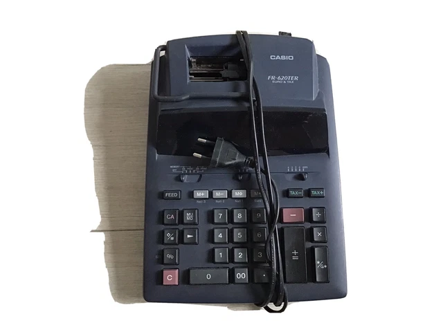 CALCULATRICE AVEC IMPRIMANTE CASIO FR 620 TER EURO ET TAX EUR 12,00 ...