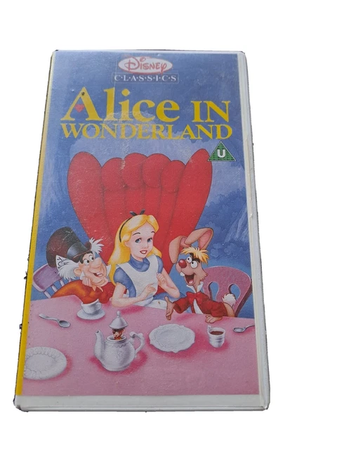 ALICE IN WONDERLAND VHS Video Tape PAL/VHS Walt Disney classics £0.99 - PicClick UK