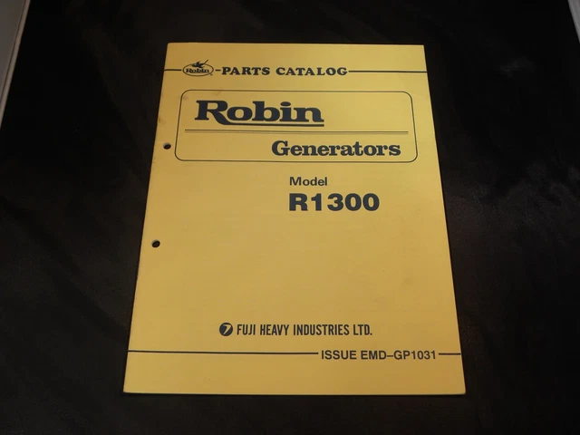 ROBIN GENERATOR MODEL R1300 Parts Catalogue £4.99 - PicClick UK