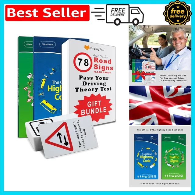 ULTIMATE 2025 DRIVING Theory Kit: Highway Code & 78 Road Signs Included ...