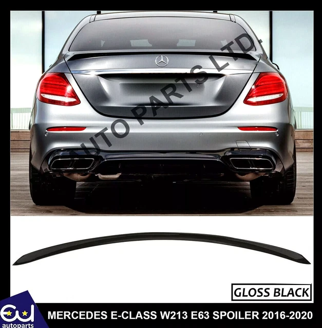 MERCEDES E CLASS 'E63S AMG Style' W213 Gloss Black Boot Lip Spoiler ...