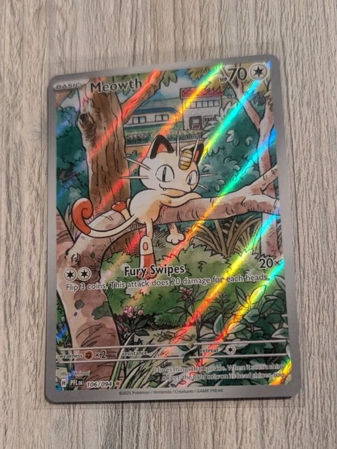 POKÉMON PHANTASMAL FLAMES TCG Full Art Meowth 106/94 £35.52 - PicClick UK