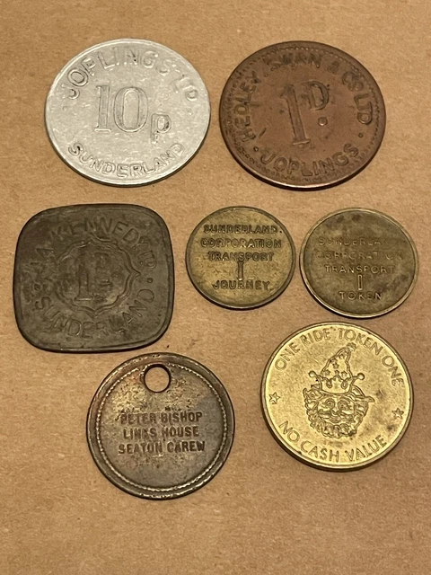 GROUP OF NORTH East England Tokens £16.17 - PicClick UK
