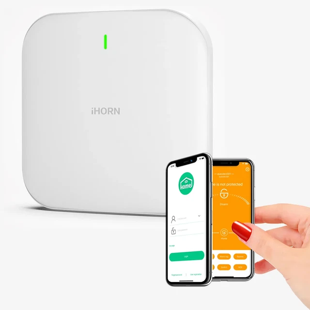 ALARME IHORN LHD8100 - HUB Sécurité 868 MHz Sans Fil & Connectée EUR ...