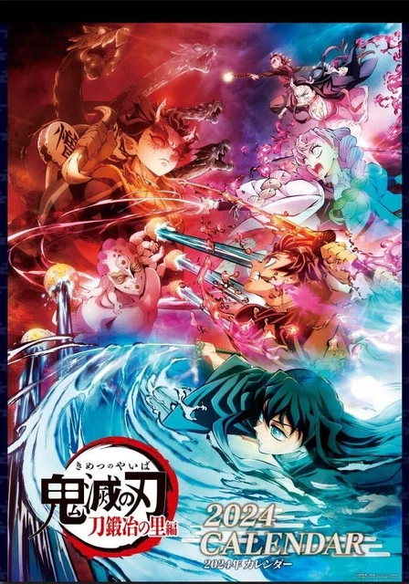 ENSKY ANIME KIMETSU no Yaiba 2024 wall calendar CL-001 Japan EUR 64,56 ...