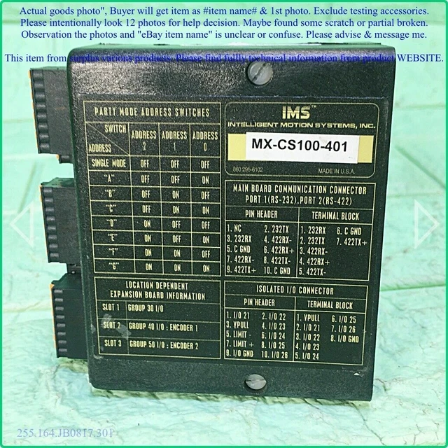IMS MX-CS100-401, MICRO Lynx 4-Schritt-Controller als Foto, sn ...
