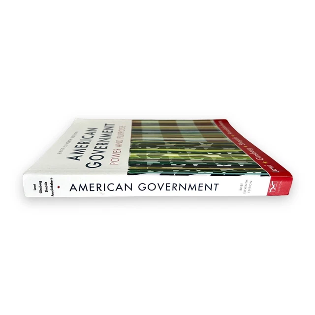 AMERICAN GOVERNMENT POWER and Purpose par Lowi Shepsle Ginsberg livre ...