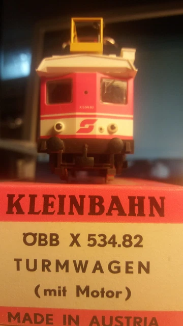 KLEINBAHN LOCOMOTORE ELETTRICO manutenzione linea aerea OBB X 534.82 ...