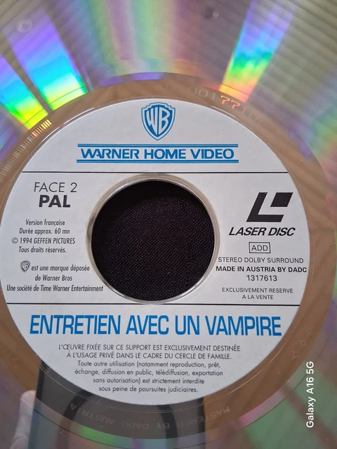 LASERDISC 📀 TOM CRUISE 📀 ENTRETIEN AVEC UN VAMPIRE 📀 ( PAL ) 1 disque ...