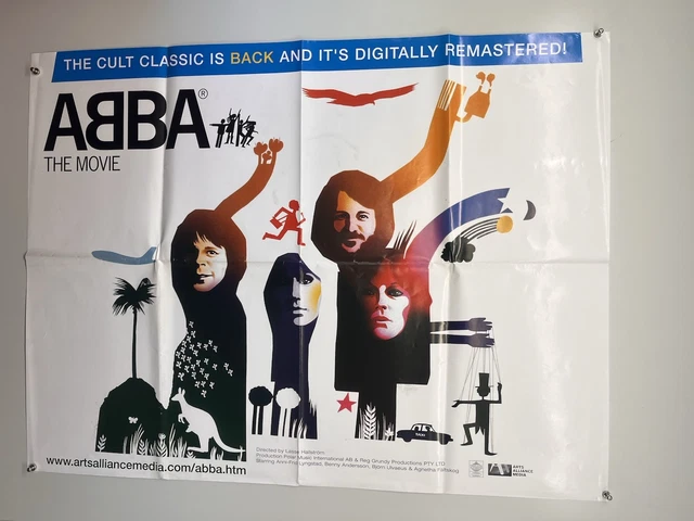 ABBA THE MOVIE Poster Original 30th Anniversary Remastered Movie Promo ...