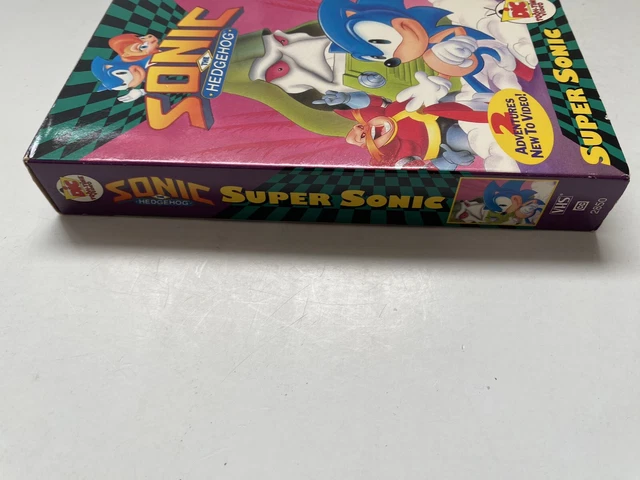 SONIC THE HEDGEHOG Super Sonic 1993 VHS Tape | Jaleel White Charlie ...