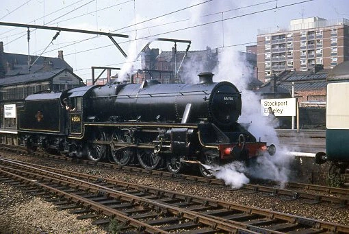 ORIGINAL COLOUR SLIDE of 45156 LMR Black 5 steam loco £4.99 - PicClick UK